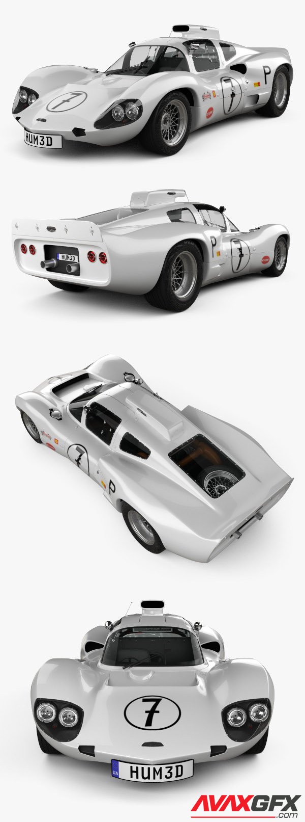 Chaparral 2D Race Car with HQ interior 1966 3D » AVAXGFX