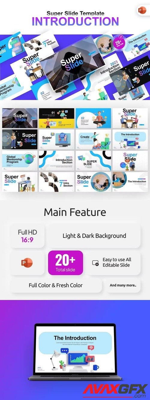 Super Introduction Slide PowerPoint Template [PPTX] » AVAXGFX