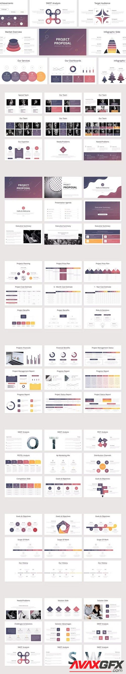 Project Proposal PowerPoint Presentation Template PPTX Download 